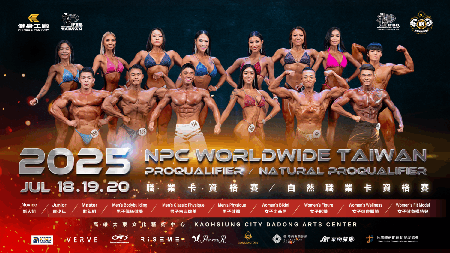 2025 IFBB PRO SHOW台灣職業大賽！七位總冠軍獲IFBB職業卡 南台灣健身能量爆發 | 蕃新聞